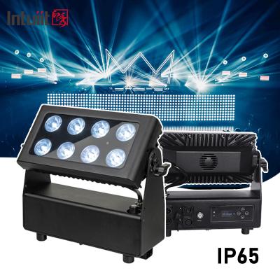 China IP65 Battery Powered 8x15W RGBW LED Wash Light Spotlights for Outdoor Hotel Applications for sale