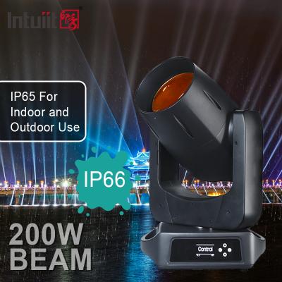 China 200W LED Beam Moving Head DMX Gobo IP66 8 Facet Prism +4 Linear Prism Dj Stage Moving Head Light for sale