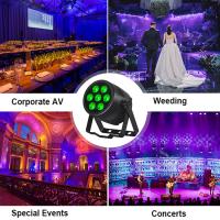 China IP65 Waterproof Aluminum LED Par Light 7x20W RGBWA UV 6in1 DMX512 Professional Stage Uplight for Outdoor Event Wedding Show for sale