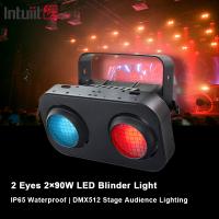 China LED Outdoor 200W Warm White+ Amber 2 Eyes Dmx512 Control for Club Wedding Show Cob Audience Blinder Light for sale