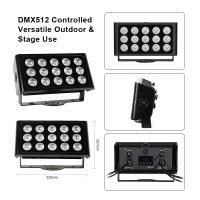 China Professional IP65 Waterproof LED Flood Light 15x5W RGBW 4 in 1 Outdoor Landscape Spot Light Aluminum Architectural Wash Light for sale