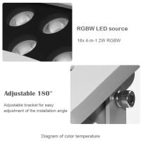 China 36W RGBW LED Tree Lighting for Park Garden IP65 Outdoor Landscape Lamp Color Changing Spotlights for Tree Trunk and Leaf Wash for sale