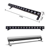 China LED Wall Washer Bar 4x10W RGBW 4in1 IP65 Outdoor Stage DJ Wash Light Linear Strip DMX Wedding Back Light for sale