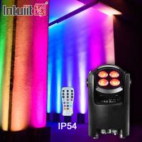 China 4x12w 4in1 rgbw Battery Powered Wireless DMX Led Uplight for sale