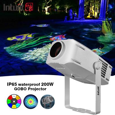 China Outdoor 200W Waterproof LED Gobo Logo Projector Light  IP65 Projection Lights for sale