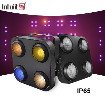 China 400W Waterproof 4 Eye Blinder Lights with RGB Warm White Amber Colors for Stage LED Blinder IP65 Audience Light for sale
