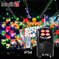 China Professional IP54 Wireless DMX Battery LED Par Light 4*12W RGBW 4-in-1 - Remote Control Wedding Uplighting for sale