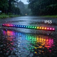 China Outdoor IP65 LED Wall Washer Light RGBW 24*2W 4-in-1 DMX512 Linear Stage Lighting Bar for Architectural Landscape Building Outdoor Decor for sale