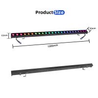 China Outdoor IP65 LED Wall Washer Light RGBW 24*2W 4-in-1 DMX512 Linear Stage Lighting Bar for Architectural Landscape Building Outdoor Decor for sale