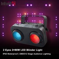 China Outdoor LED COB Blinder Light 2x90W RGB Amber Warm White IP65 Waterproof Stage Strobe Lighting DMX512 for Professional Show Theater for sale