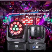 China 12x8W LED Moving Head Wash RGBW 4in1 Sound Active Party Light DMX Control for Mobile DJ Disco Home Party Stage Show for sale