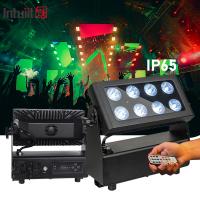 China 8x15W Battery Powered LED Flood Light Outdoor Wireless RGBW 4in1 Rechargeable Uplight Par Luces LED para Fiestas DJ for sale