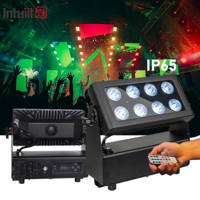 China 8x15W Battery Powered LED Flood Light Outdoor Wireless RGBW 4in1 Rechargeable Uplight Par Luces LED para Fiestas DJ for sale