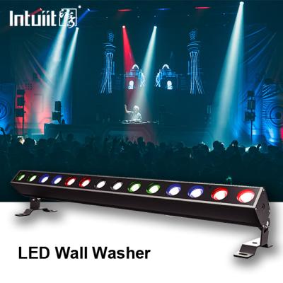 China LED Wall Washer Bar 4x10W RGBW 4in1 IP65 Outdoor Stage DJ Wash Light Linear Strip DMX Wedding Back Light for sale