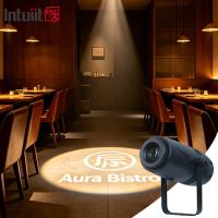 China Rotating 40W LED Logo Projector Custom Gobo Light High Definition Indoor Projection Lamp for Wedding Event Exhibition Showroom for sale
