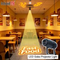 China Professional 40W LED Indoor Gobo Projector Light Rotating Custom Image Logo Projection Lamp for Wedding Restaurant Mall Decoration for sale