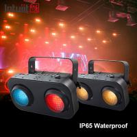 China 2 Eyes 200W RGB Waterproof LED Blinder Stage Light IP65 Outdoor COB Par Light Audience Lamp for Nightclub for sale
