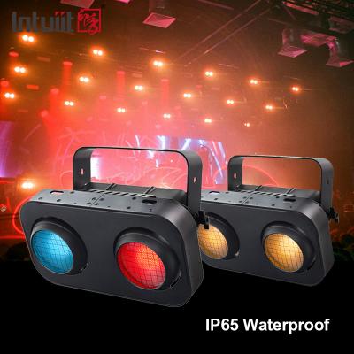 China 2 Eyes 200W RGB Waterproof LED Blinder Stage Light IP65 Outdoor COB Par Light Audience Lamp for Nightclub for sale