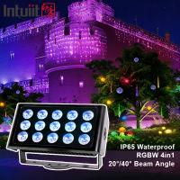 China Professional IP65 Waterproof LED Flood Light 15x5W RGBW 4 in 1 Outdoor Landscape Spot Light Aluminum Architectural Wash Light for sale