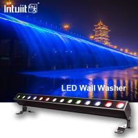 China 140W RGBW 4in1 IP65 Waterproof LED Linear Wall Washer 14x10W DMX512/RDM City Color Building Lighting for sale