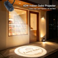 China 40W LED Gobo Logo Projector Commercial Advertising Projection Light for sale