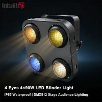 China 4x90W COB LED Audience Blinder — 360W RGB IP65 DMX512 Wide Flood Light for Stage, Concert & Outdoor Events for sale
