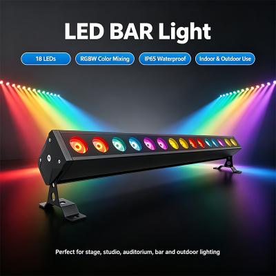 China 16x5W RGBW 4-in-1 IP65 Outdoor LED Linear Wall Washer — 82W DMX512 Waterproof Wash Light for Building, Bridge & Landscape for sale