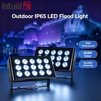 China 15x5W RGBW 4-in-1 IP65 Outdoor LED Flood Light — DMX512 Waterproof Wide Beam for Garden, Stage & Building Lighting for sale