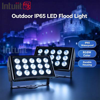China 15x5W RGBW 4-in-1 IP65 Outdoor LED Flood Light — DMX512 Waterproof Wide Beam for Garden, Stage & Building Lighting for sale