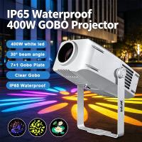 China 400W Logo Gobo Projector Light — IP65 Outdoor DMX512 Custom Pattern Projection for Advertising, Building & Events for sale