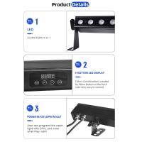China 2x12W/24W RGBW 4-in-1 IP65 Battery Powered LED Wall Washer Bar — Cordless Wireless DMX512 Wash Light for Stage, Building & Events for sale