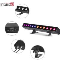 China 2x12W/24W RGBW 4-in-1 IP65 Battery Powered LED Wall Washer Bar — Cordless Wireless DMX512 Wash Light for Stage, Building & Events for sale