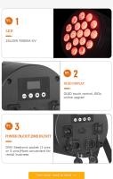 China 18x20W RGBWA+UV 6-in-1 IP65 Outdoor LED PAR Light — 360W High Power DMX512 Waterproof Wash for Stage, Concerts & Events for sale