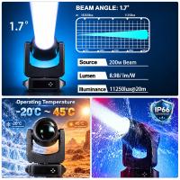 China IP66 Waterproof 200W BEAM Moving Head Beam Light for Outdoor Landmark & Stage Performance Lighting for sale