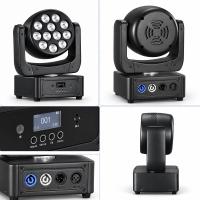 China 12x8w Rgbw Led Moving Head Wash Dmx Dj Portable Stage Lights for Events for sale
