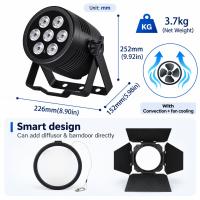 China IP 65 Waterproof Dmx512 Wireless Led Par Outdoor Lights for sale