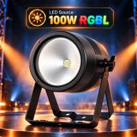 China Waterproof IP65 100W RGBL 4in1 Beam Cob Led Par Can Light for Church Theater Wedding for sale