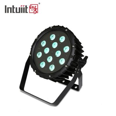 China Outdoor 12 LED RGBWA Good Color Mixing Compact LED Par Can Stage Light for sale