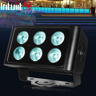China LED Lighting Factory Outdoor LED Flood Light 6*5W 4-IN-1 RGBW for sale