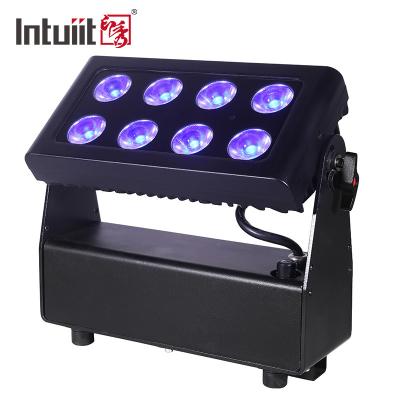 China 8*15w 4 In 1 Ip65 Battery Powered Led Uplights Rgbw Party Light for sale