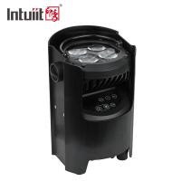 China Rechargeable DMX Wireless Outdoor LED Par Light Battery Powered 4 In 1 RGBWAUV 4*12W  With IR Controller for sale