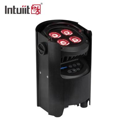 China DMX IR Wifi 4x12w Wireless Battery Powered Par Uplight Spot Dj Disco LED Stage Light for sale