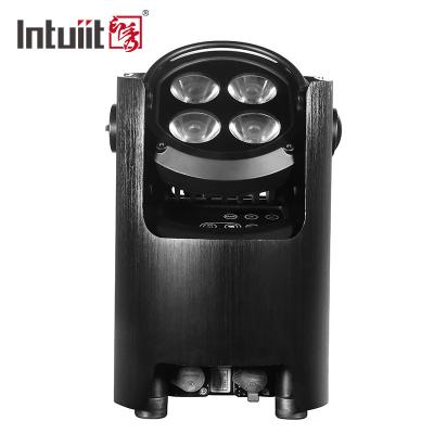 China Waterproof Wifi Led Par Lights 4x12w RGBW Wireless Dmx Battery Powered Remote Control for sale