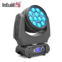 China Professional Indoor Led Zoom Wash Moving Head 12x10w Rgbw 4in1 Led Moving Wash Stage Dj Bar Lights for sale