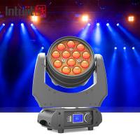 China RGBW 4 - In - 1 Zoom 5-60 Degree LED Beam Moving Head Light Wide Angle 12x10W for sale