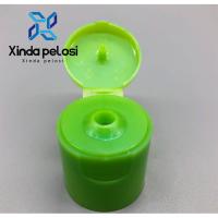 China Polish Blue 24/410 PP Smooth Surface Cosmetic Flip Top Bottle Caps For Cream Bottle for sale