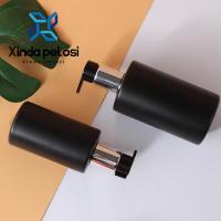 China Luxury Eco PCR Shampoo Packaging 200ml 350ml Black Plastic Recycled PE Lotion Bottle for sale