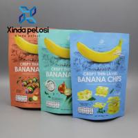 China Food  Plastic Zipper Top Stand Up Mylar Bags For Snack Chips Customized Packaging for sale