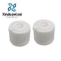 China PP Plastic Spout Caps White Turret Spout Dispensing Caps 24mm 28mm for sale