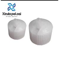 China PP Plastic Spout Caps White Turret Spout Dispensing Caps 24mm 28mm for sale